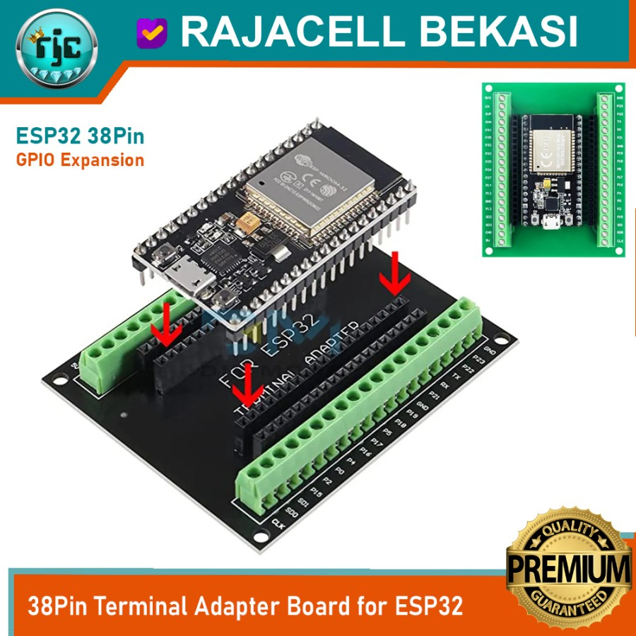 Jual 38Pin Terminal GPIO Expansion Board Breakout for ESP32 Dev Board ...
