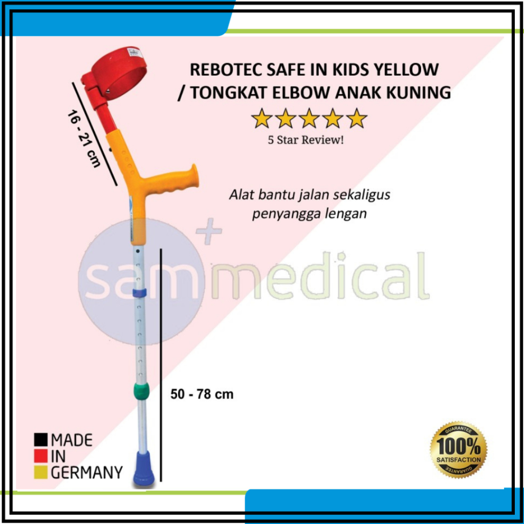 Jual Rebotec Tongkat Elbow KIDS / Tongkat Siku Anak / Tongkat Jalan ...