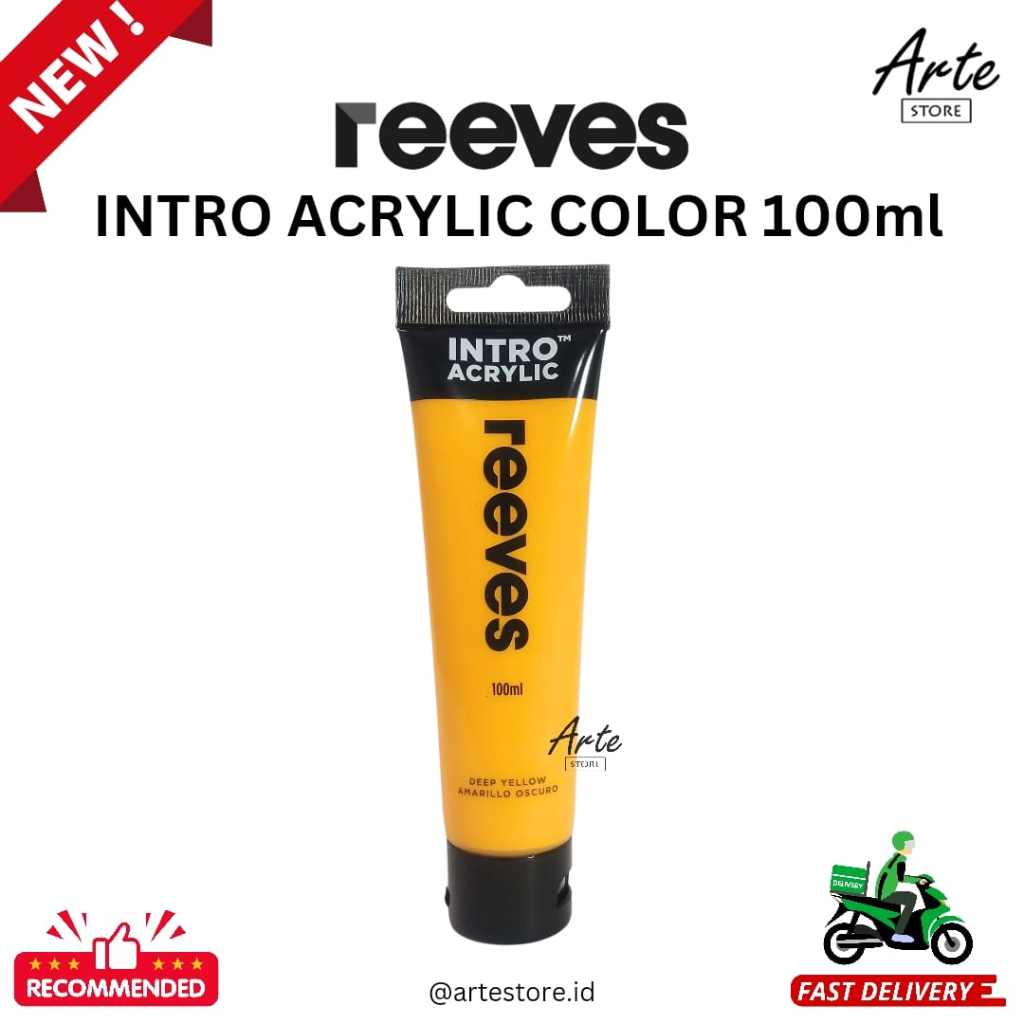 Jual Cat Acrylic Intro Reeves Deep Yellow 100 ml | Shopee Indonesia