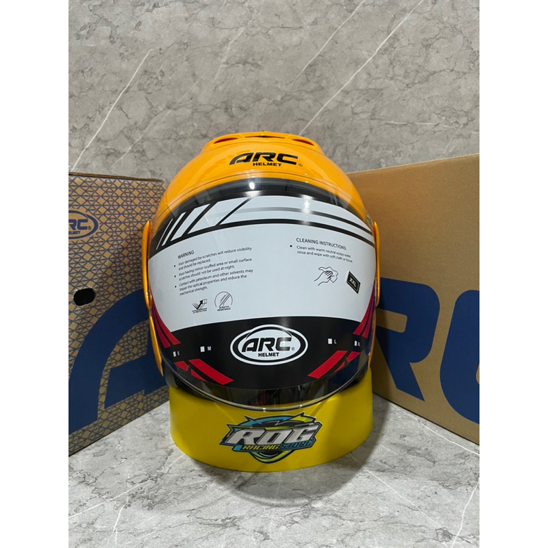 Jual Helm ARC RITZ MODERN YELLOW Original | Shopee Indonesia