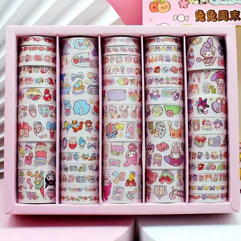 Jual Washi Tape Masking Tape Kertas Roll Solatip Kertas Stiker Sanrio ...