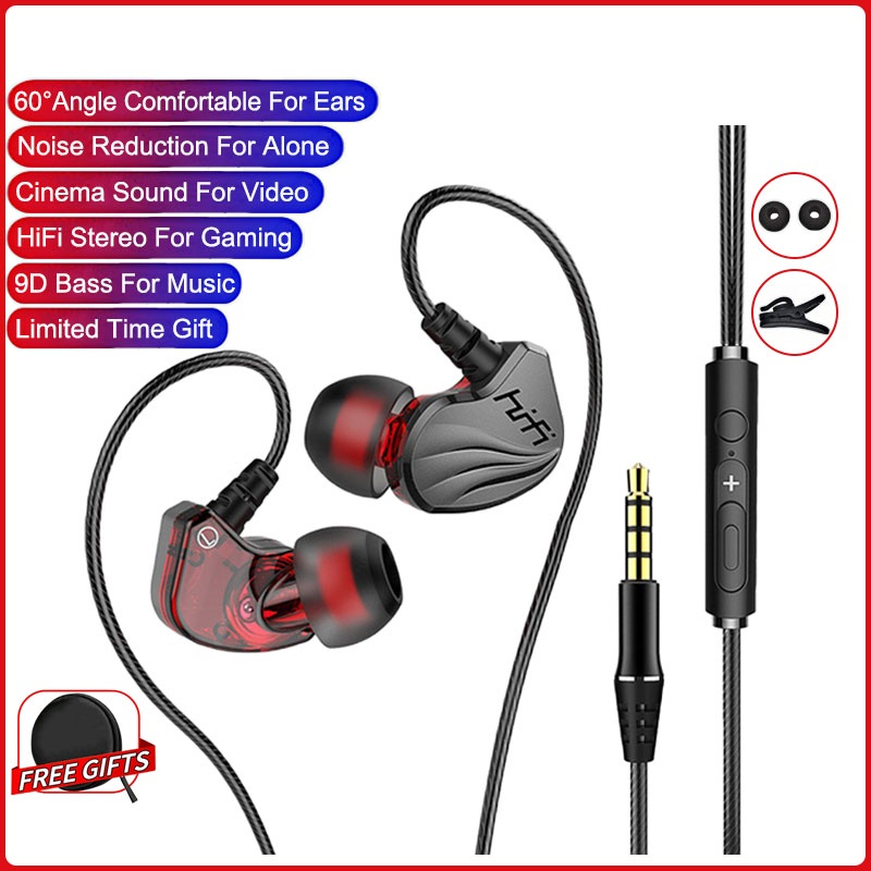 Jual (COD) Headset Gaming With Mic Telinga Gantung 9D Bass Hifi ...
