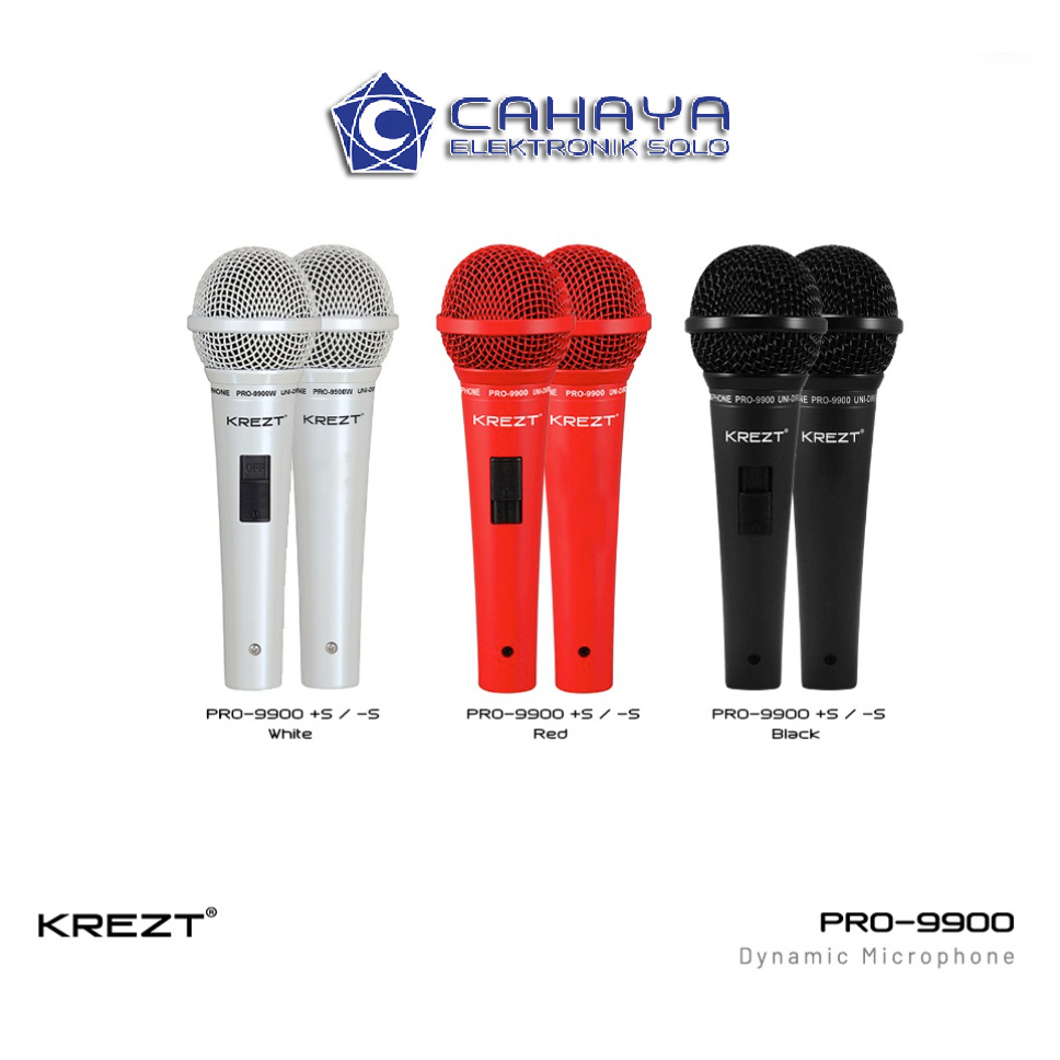 Jual Mic Krezt Pro 9900 Audio Vokal Karaoke MC Pidato Nyanyi Mikrofon ...