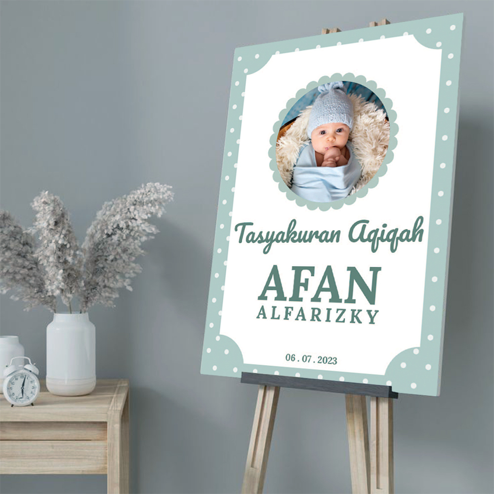 Jual Papan Welcome Baby Sign Aqiqah Khitan Dekorasi Tasyakuran Standing ...