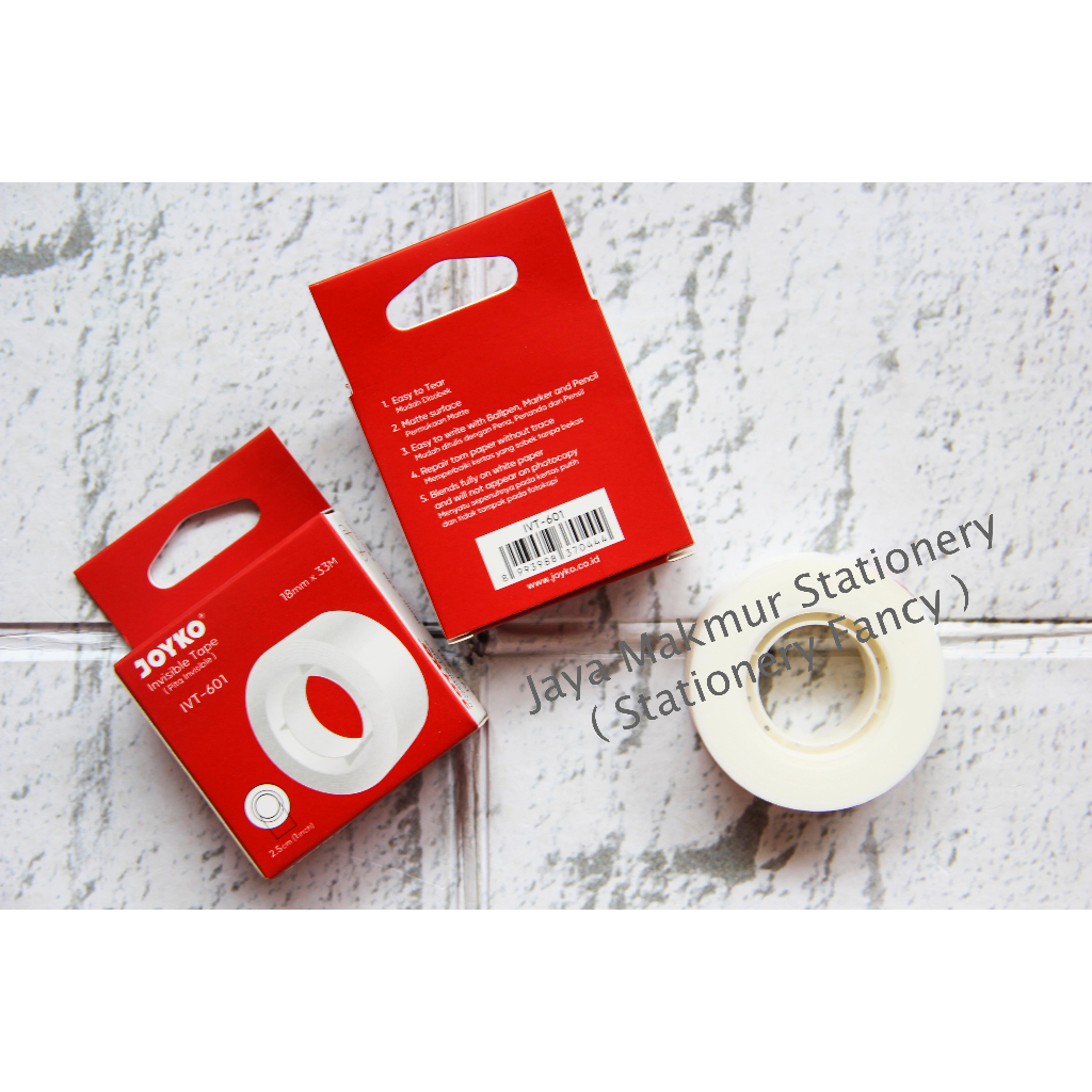 Jual Pita Perekat Kertas Invisibel Tape Joyko IVT-601 (Eceran) | Shopee ...