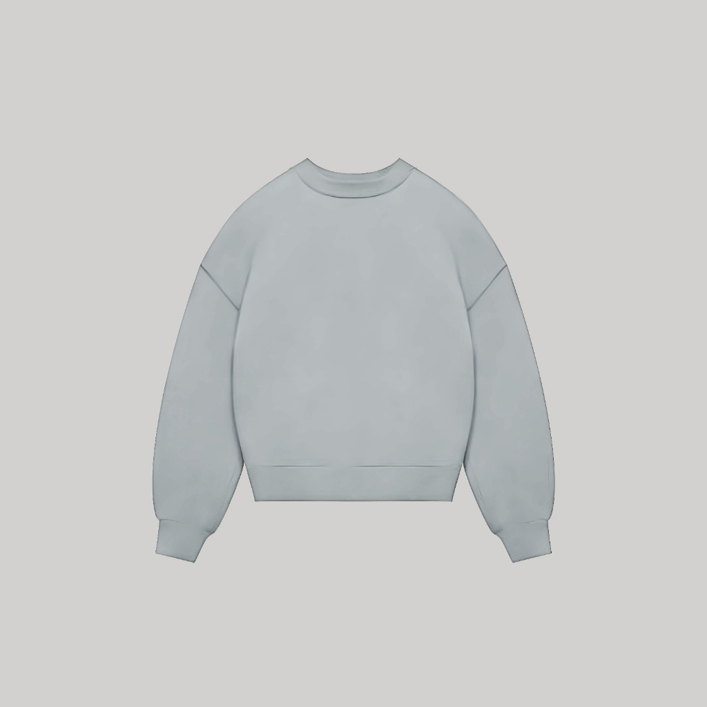 Jual All Around Faded Boxyfit Crewneck Misty 375GSM | Shopee Indonesia