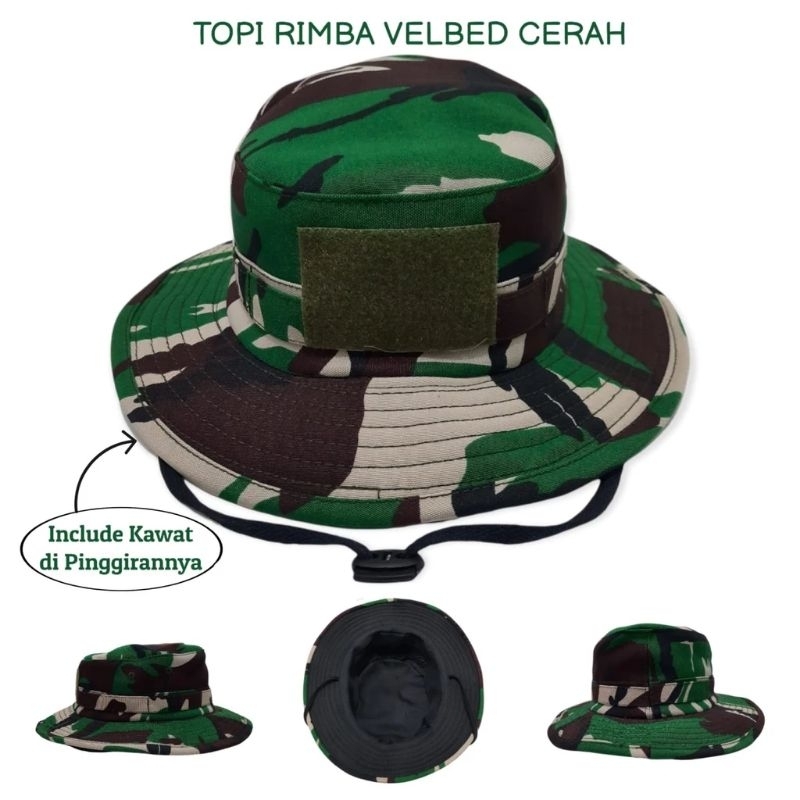 Jual topi rimba velbed tni | Shopee Indonesia