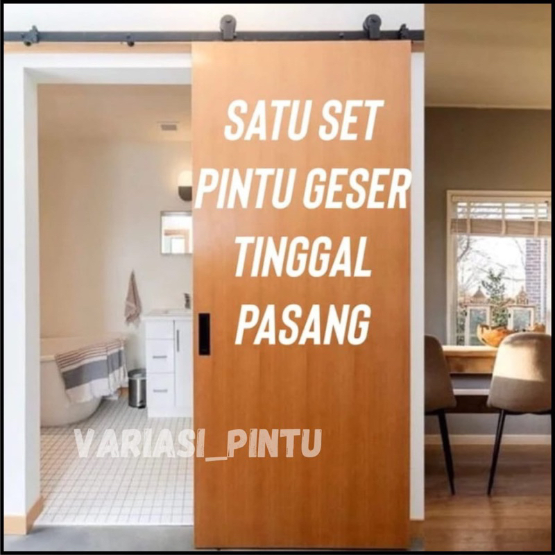 Jual Satu Set Pintu Sleding | Satu Set Pintu Geser | Pintu Sleding ...