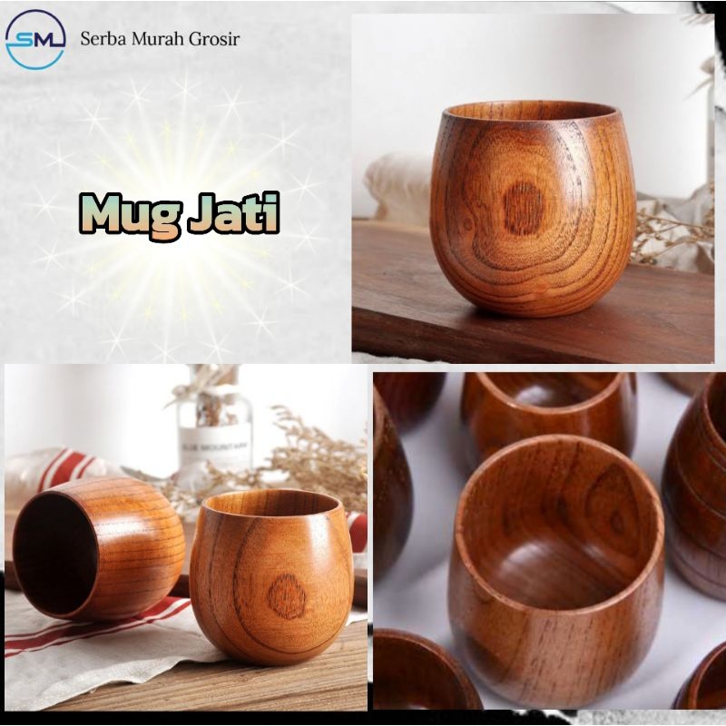 Jual Gelas Gemuk/Gelas Kayu/Mug Kayu/cangkir/Gelas Gemuk jati | Shopee ...