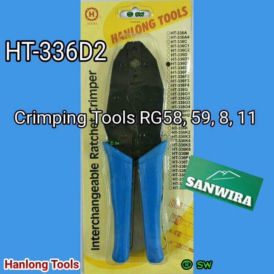 Jual Hanlong TooIs / HT-336D2 / Interchangeable Ratchet Crimper RG58 ...