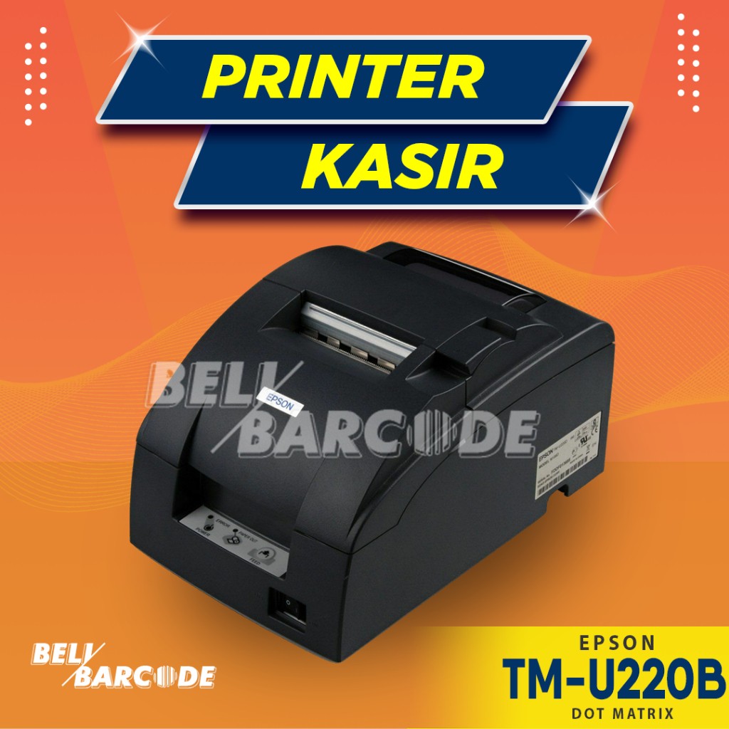 Jual Printer POS Dot Matrix Epson TMU220B Auto Cutter Cetak Kertas NCR ...