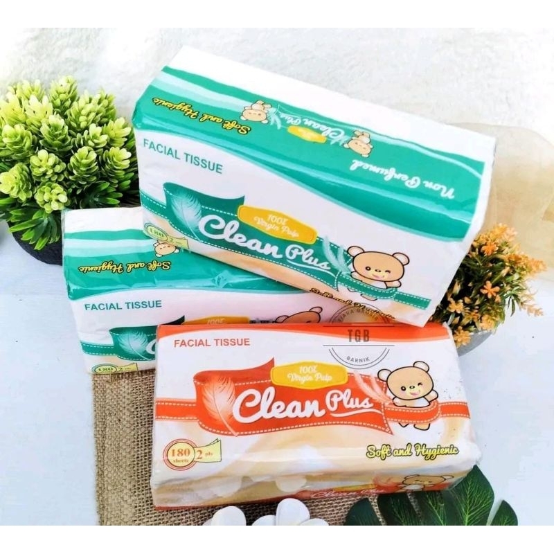 Jual TISU CLEAN PLUS ISI 180 SHEET LEBIH LEMBUT* | Shopee Indonesia