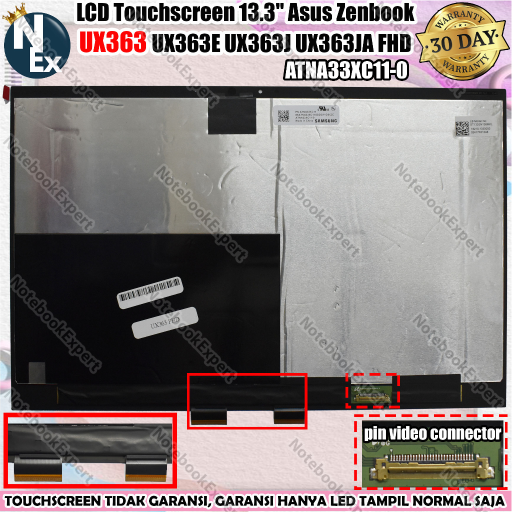 Jual LCD Touchscreen 13.3" Asus Zenbook UX363 UX363E UX363J UX363JA FHD ...
