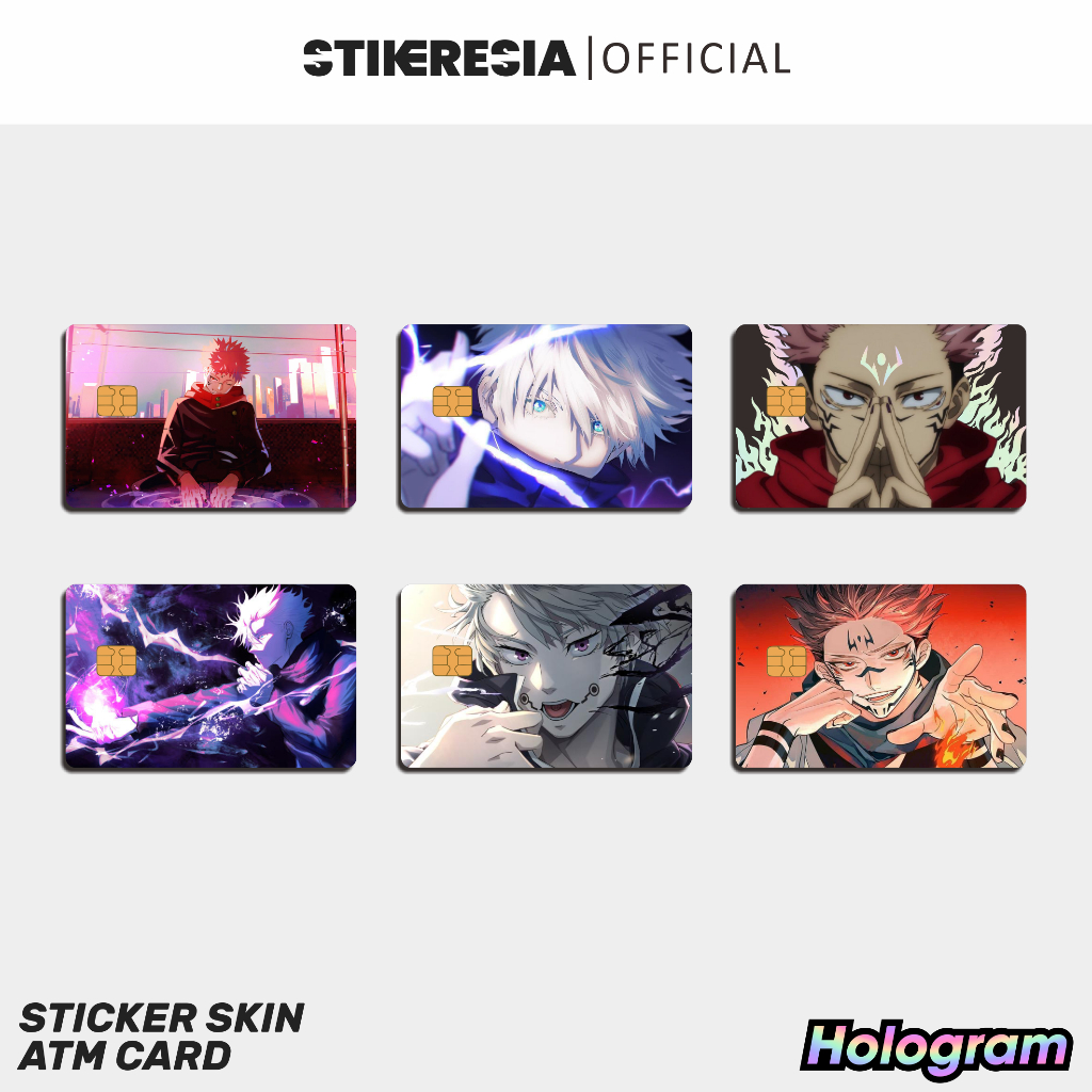 Jual Stiker ATM Jujutsu Kaisen Hologram - Stiker Kartu ATM Emoney Flazz ...