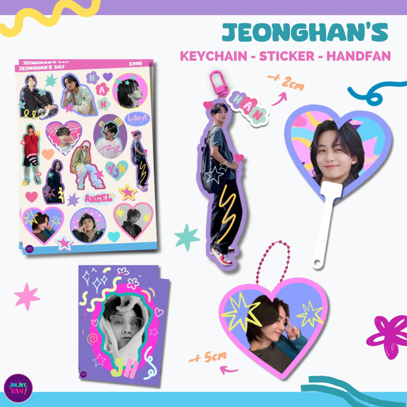 Jual Jeonghan’s Birthday Edition! (Keychain, Sticker, Handfan) | Shopee ...