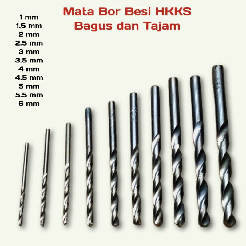 Jual Mata Bor Besi Hkks Kuat Dan Tajam Shopee Indonesia
