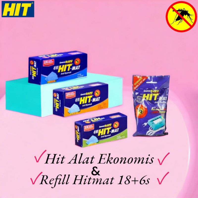 Jual Hit Elektrik Alat Ekonomis Hit Mat Electric Refill Folding Box 18 ...