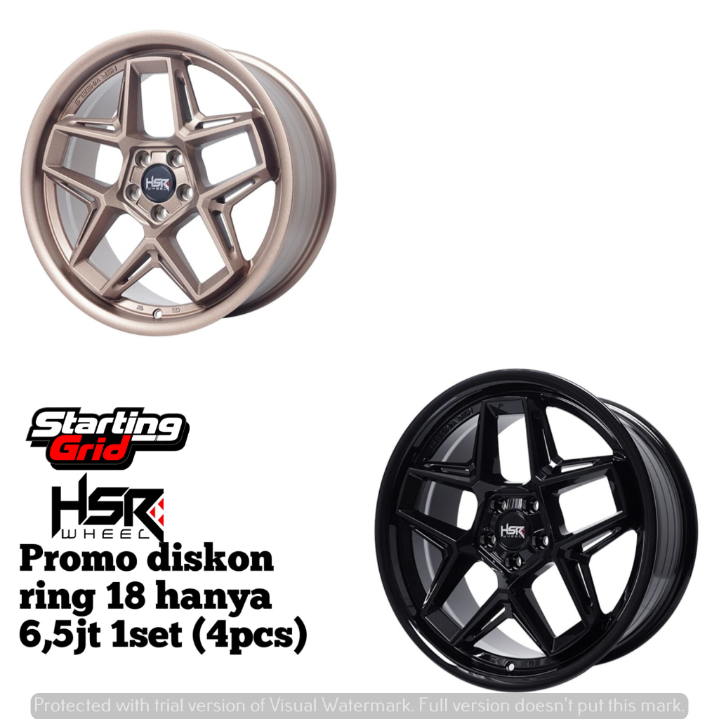 Jual Velg mobil HSR ring 18 untuk Altis, Sienta, Subaru, Beetle, Golf ...