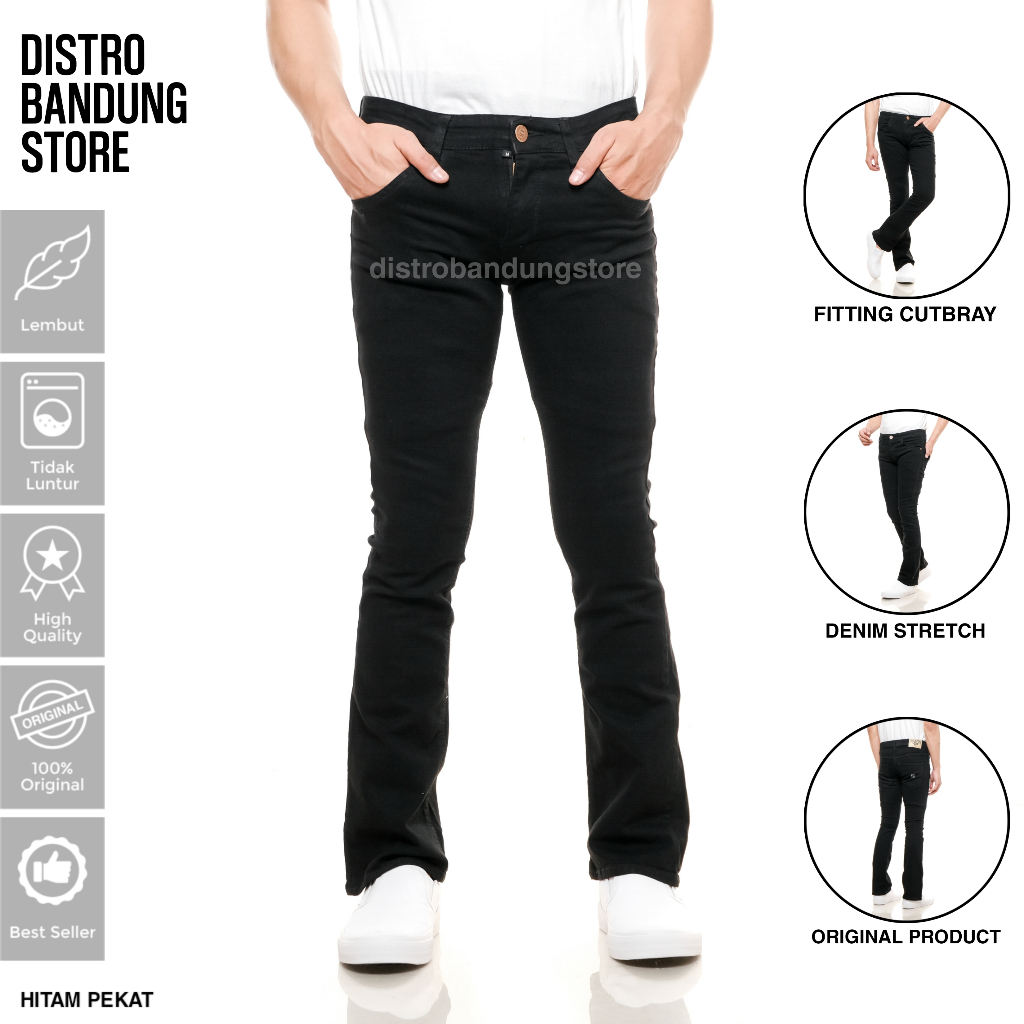 Jual FIFTY ONE DENIM Celana Jeans Cutbray Pria Panjang Stretch Premium ...