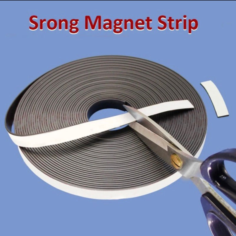 Jual Lakban Sticker Stiker Magnetic Strong Tape Magnet Strip Karet ...