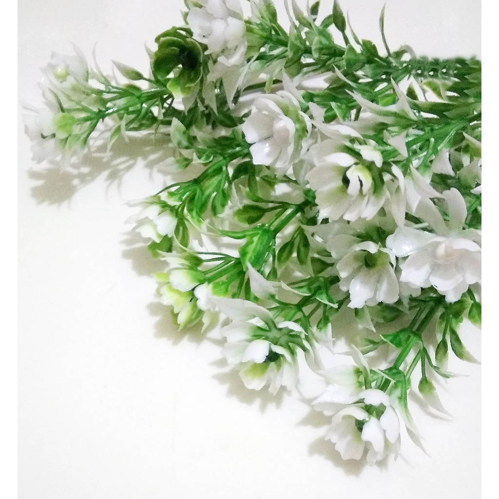Jual 5 Cabang Baby Breath 1 cm Tinggi 28 cm Bouquet Artificial Flower ...
