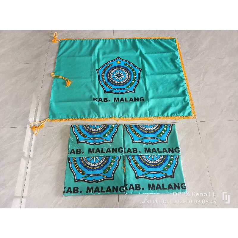 Jual bendera panji tambah nama desa/sekolah/yayasan di bawahnya ...