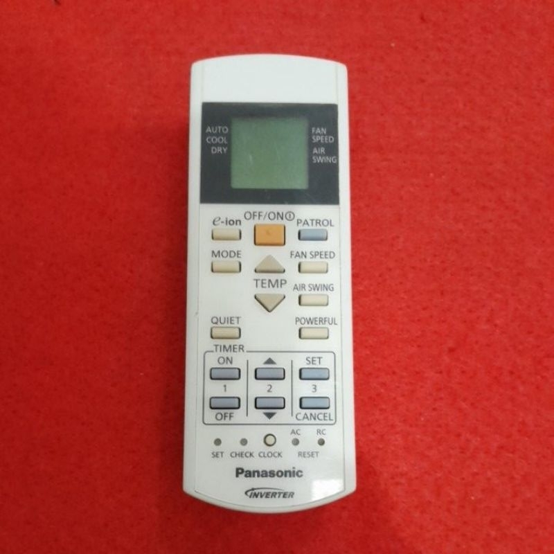 Jual Remote AC PANASONIC Inverter e-ion Original Asli . | Shopee Indonesia