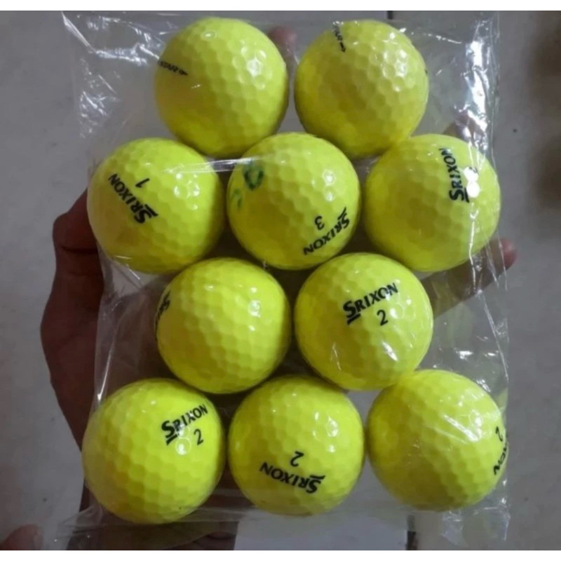 Jual Bola golf WARNA KUNING grade B second segala merkmerk | Shopee ...