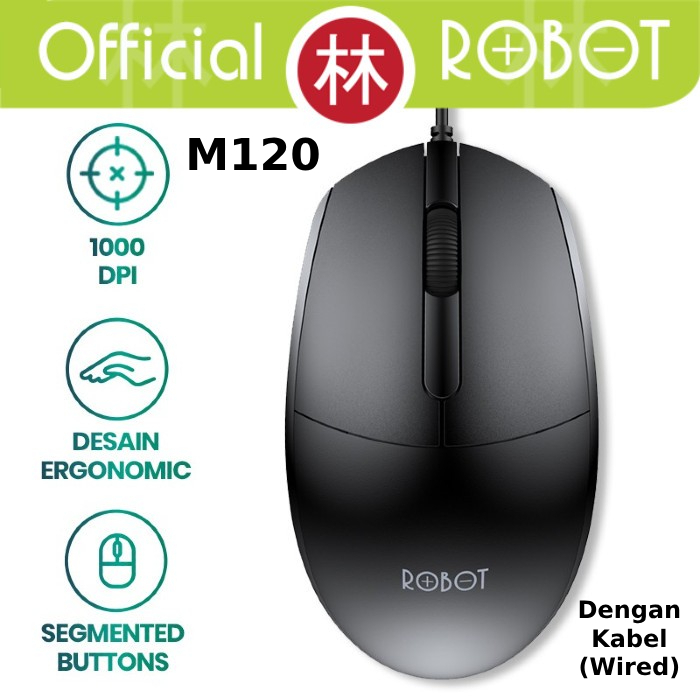Jual Robot M210S / M210 2.4G Wireless Optical Mouse Silent 1600 DPI ...