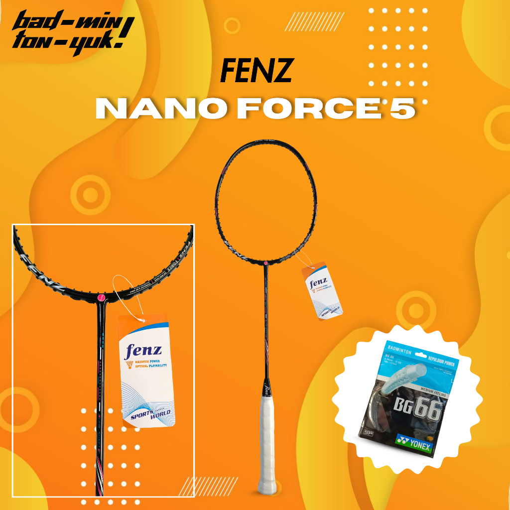 Jual Raket Fenz Nano Force 5 Raket Bulutangkis Original Termurah ...