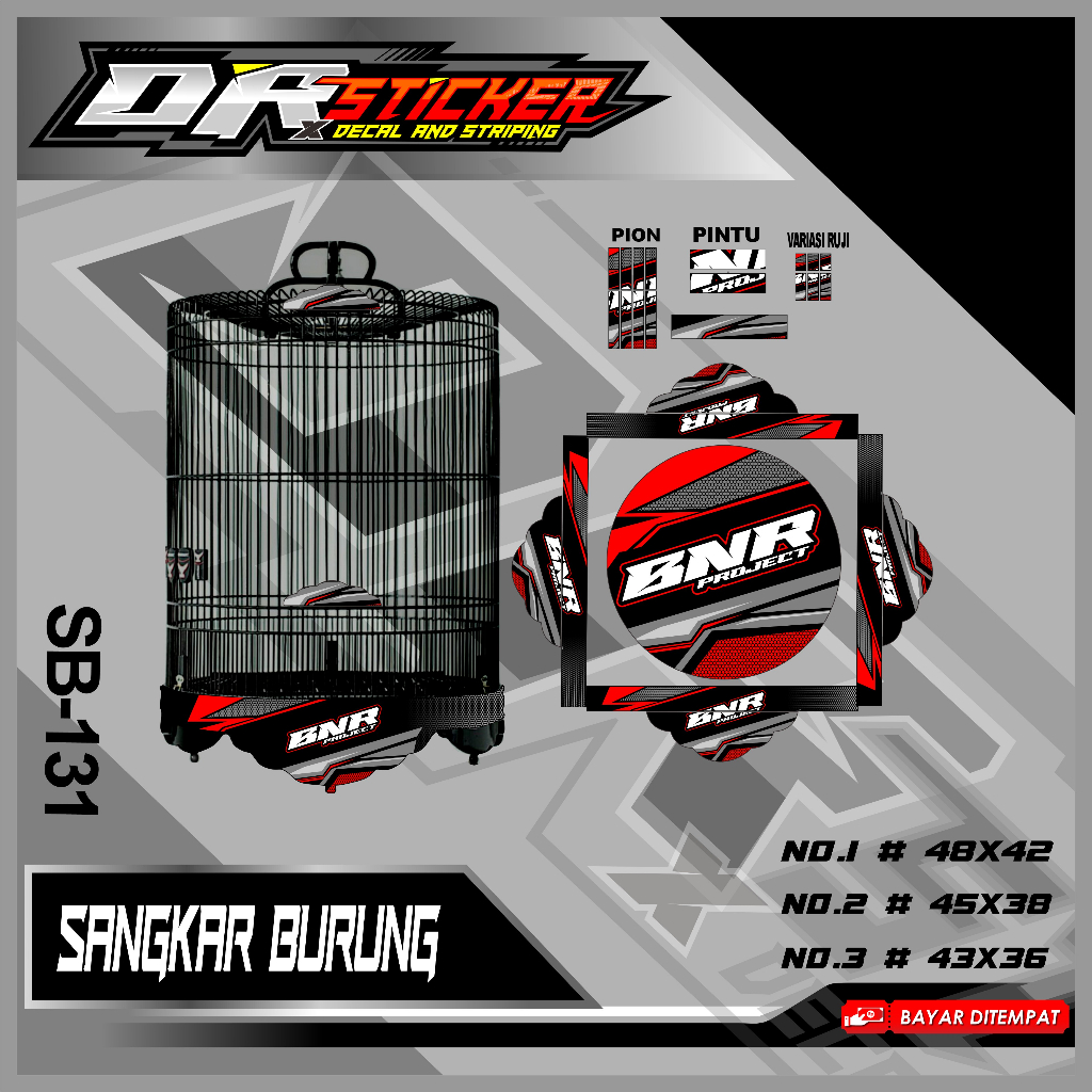 Jual Terlaris!!! STICKER SANGKAR TEBOK MURAI BATU - Stiker Dekal ...