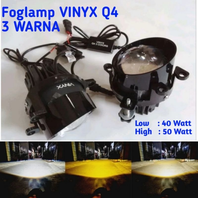 Jual Foglamp 3inchi 3 Warna Biled Projektor AES VINYX ISUN | Shopee ...