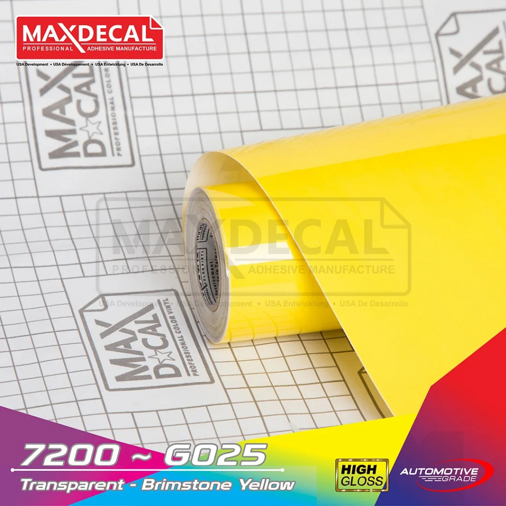 Jual Sticker Stiker Skotlet Maxdecal Max Decal Transparant Brimstone Yellow Kuning Muda ...