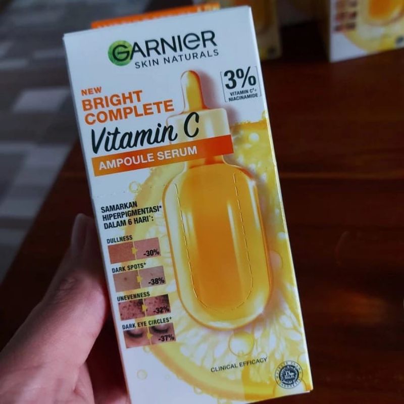 Jual GARNIER Bright Complete Ampule Vitamin C Serum 1,5ml | Shopee Indonesia