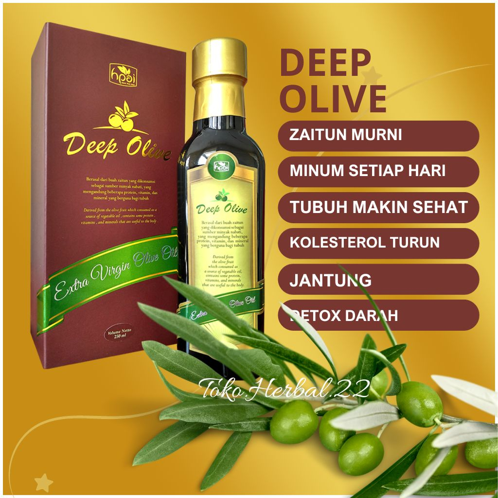 Jual Minyak Zaitun Deep Olive • HNI HPAI • Isi 250 ml • Aman Diminum ...