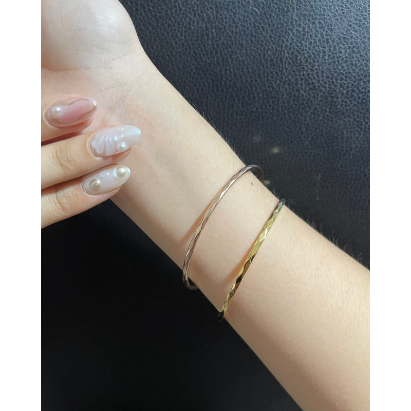 Jual Gelang Bangle Titanium Anti Karat Tidak Alergi Simple (PERPCS ...