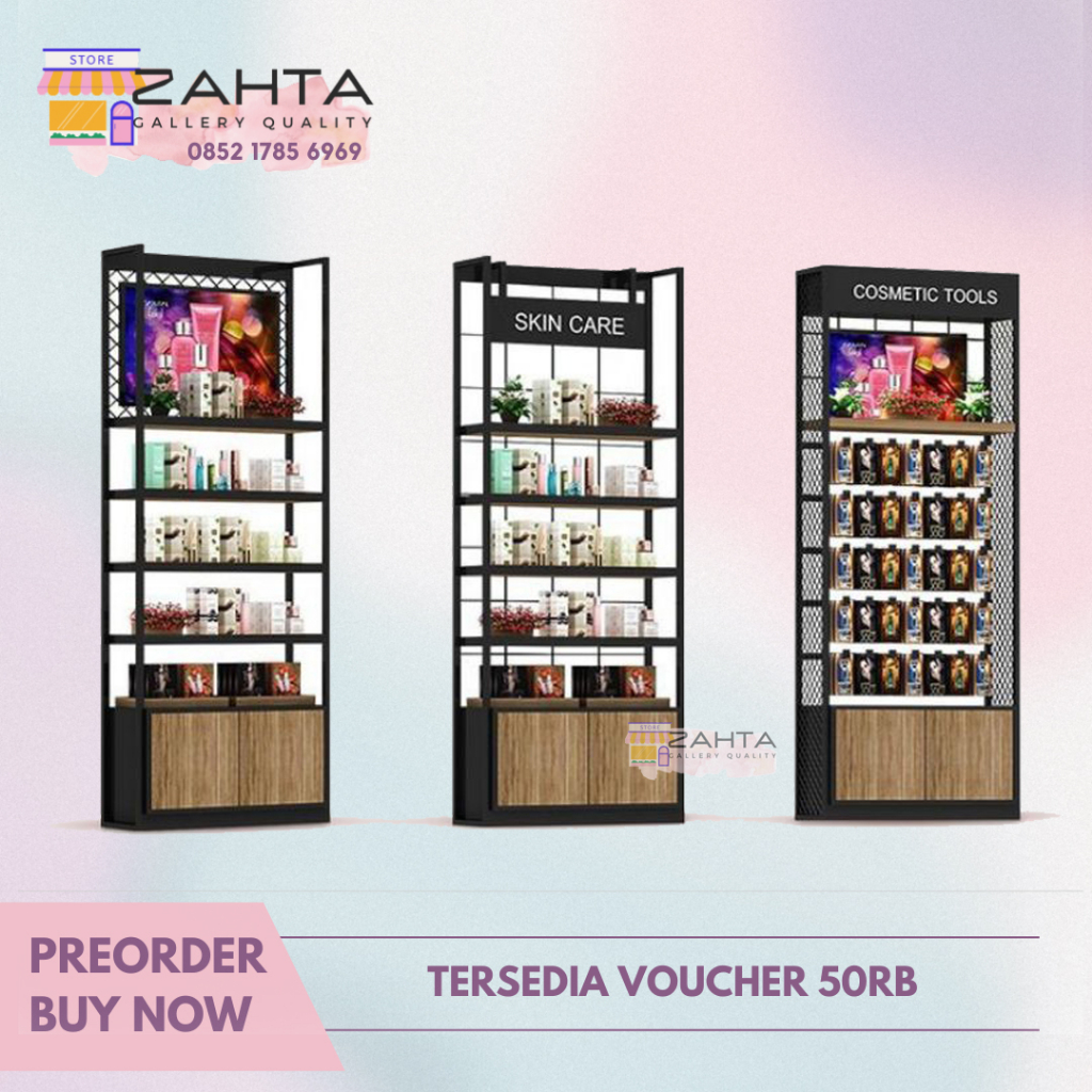 Jual RAK DISPLAY SKINCARE INDUSTRIAL MODERN | Shopee Indonesia