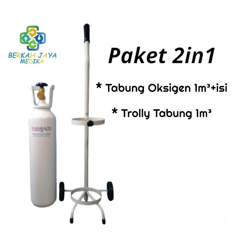 Jual Komplit Tabung Baru 1m3 Isi Oksigen Paket Lengkap Siap Pakai | Shopee Indonesia