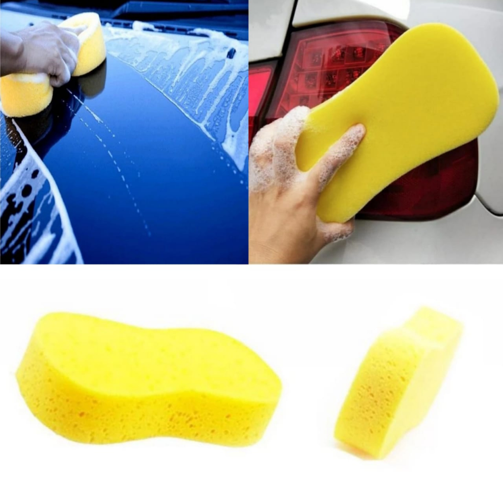 Jual Busa Foam Cuci Serbaguna Sponge kuning Wash Tebal Spon Spons Motor ...