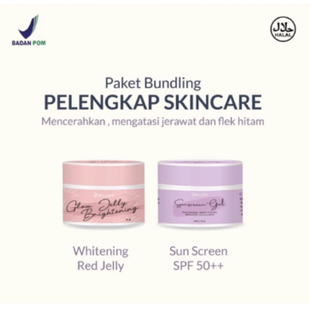 Jual BUNDLING GLOW JELLY & SUNSCREEN SPF 50++ PA | Shopee Indonesia