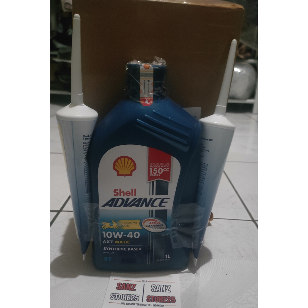 Jual PAKET OLI SHELL AX7 MATIC 1 LITER DAN 2 GARDAN PCX 2018 VARIO 150 ...