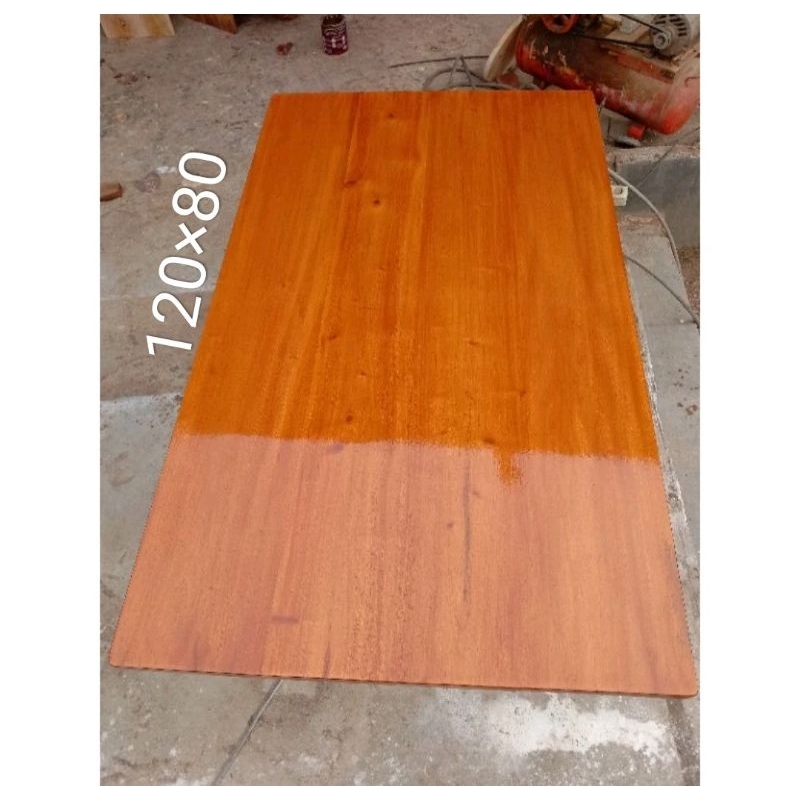 Jual Daun meja papan kayu round wooden hambalan top table 120x80 ...