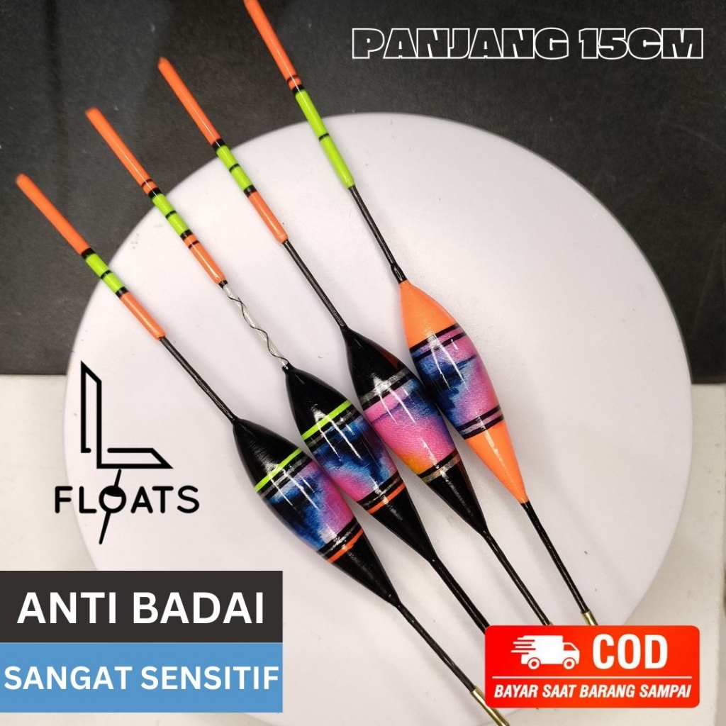 Jual Pelampung pancing anti badai 15cm , kambangan sensitif full lilit ...