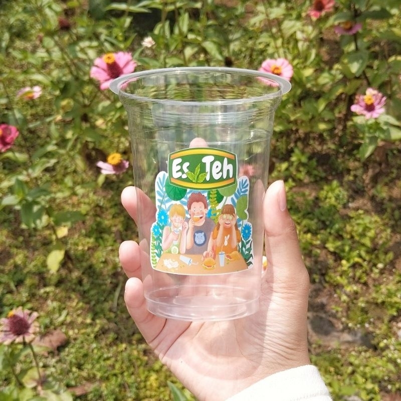 Jual Sticker Label Cup Minuman Es Teh Kartun | Shopee Indonesia Jual Sticker Label Cup Minuman Es Teh Kartun | Shopee Indonesia