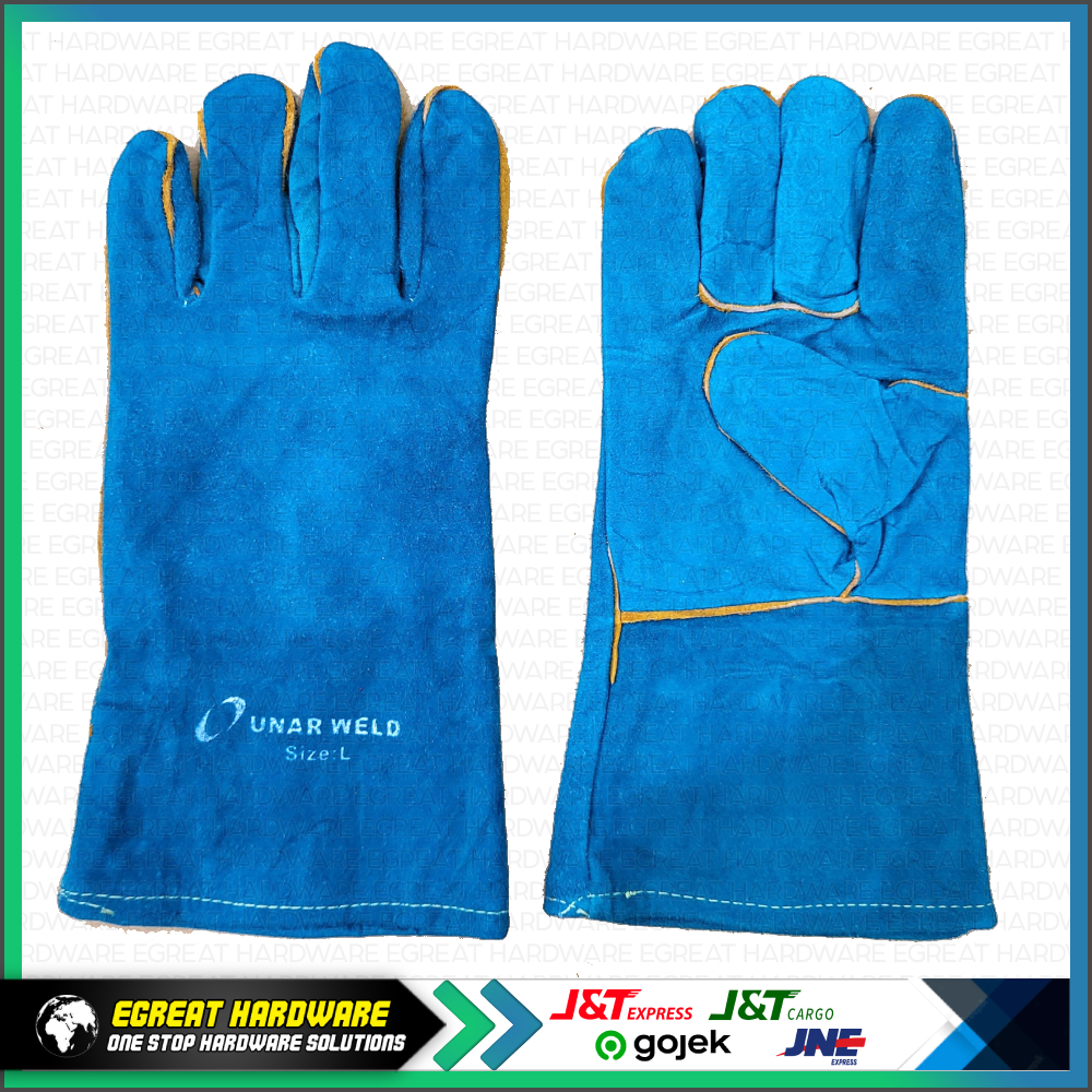 Jual Sarung Tangan Las Stick SMAW Size L Kulit Welding Glove | Shopee Indonesia