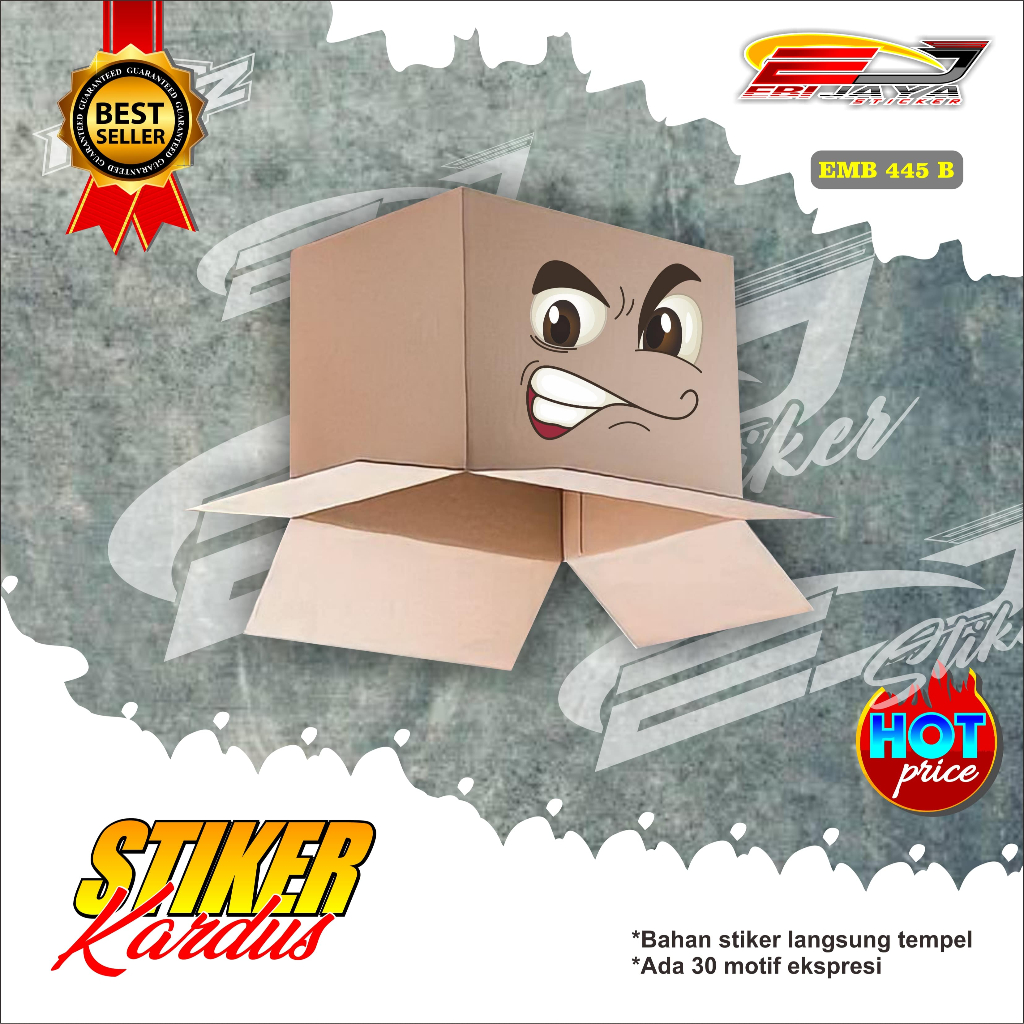 Jual STICKER KARDUS VIRAL EMOJI VARIASI-STIKER KARDUS VINYL UKURAN A4 ...