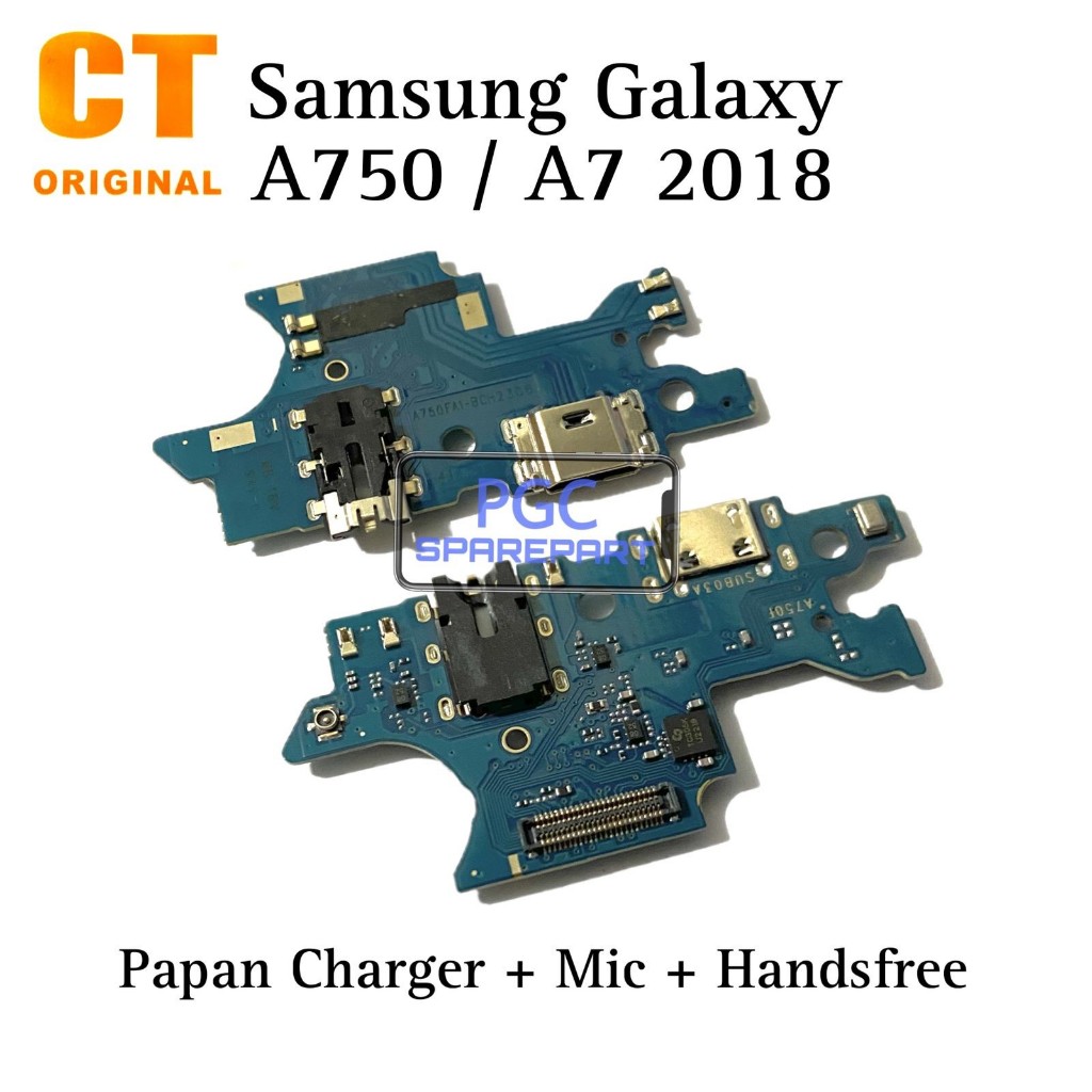 Jual Original CT Ada IC - Papan PCB Charger + Mic + Handsfree Samsung Galaxy A750 / A7 2018 / SM ...