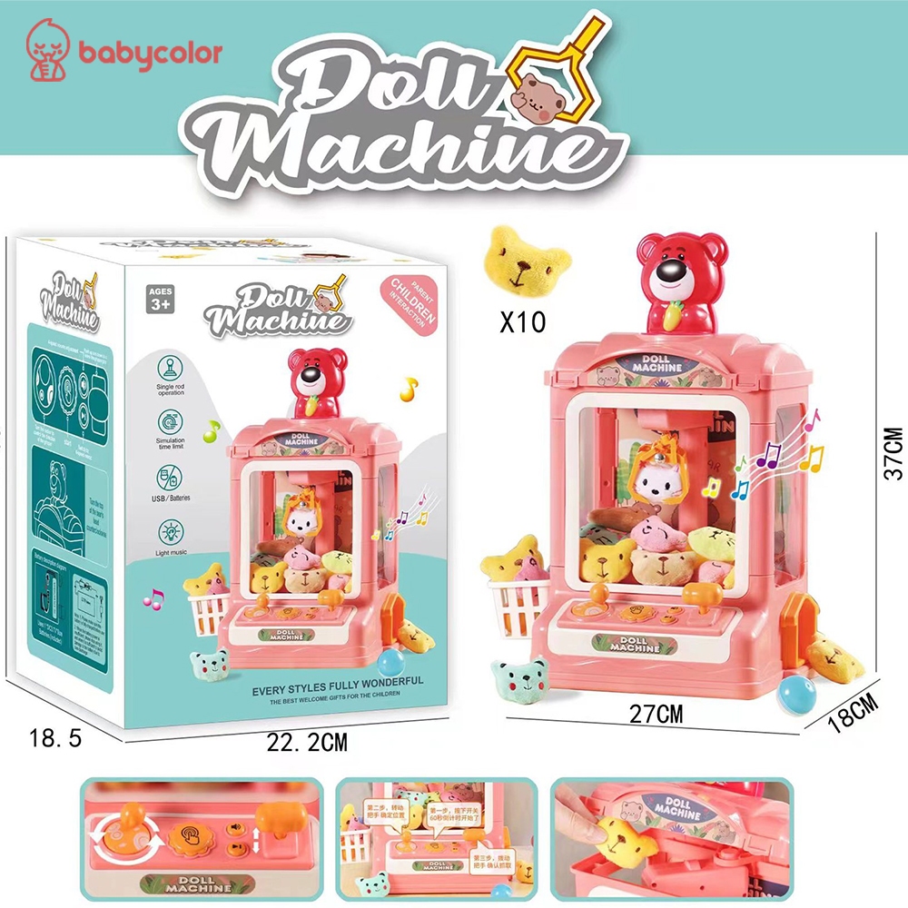 Jual BABYCOLOR Claw Machine Mini / Mesin Capit Boneka Mini Seperti Time ...