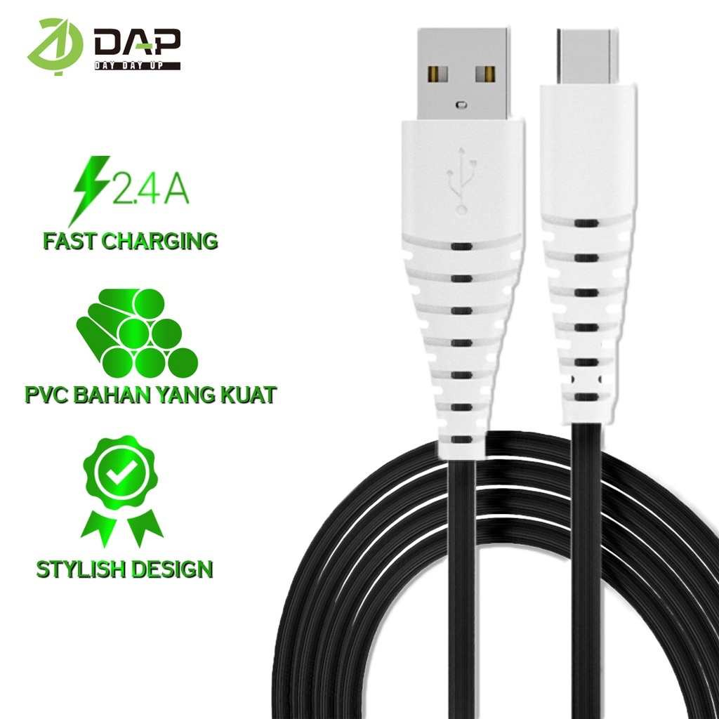 Jual DAP Kabel Data Type-C FAST Charging 2.4A DS30T 1PCS | Shopee Indonesia