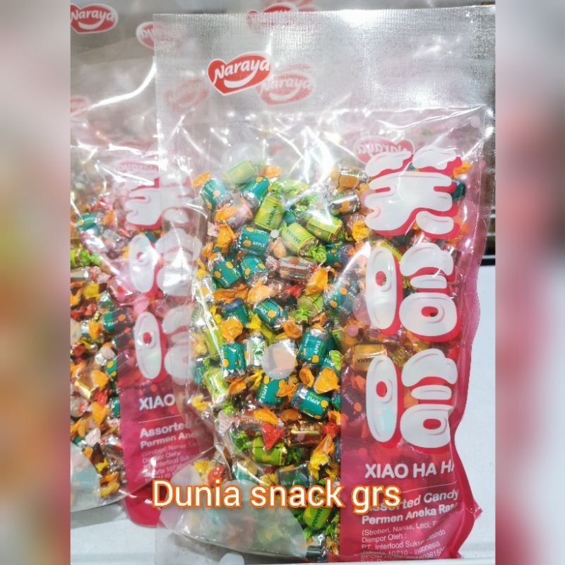 Jual Permen naraya Xiao Ha Ha assorted candy 500gr / xiaohaha /xiao haha permen buah | Shopee ...